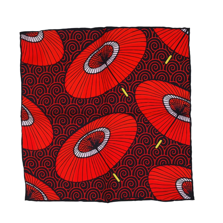 Silk Pocket Square - Wagasa Aka Kaze - code 1000 | Dignito online store.en
